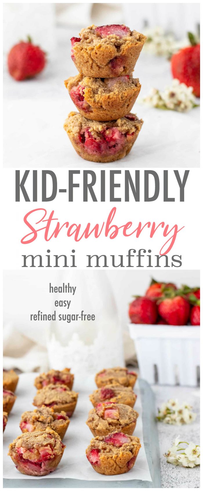 Mini Strawberry Muffins - Haute & Healthy Living